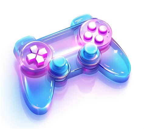 Glass Game Controller Premium Ai Generated Image