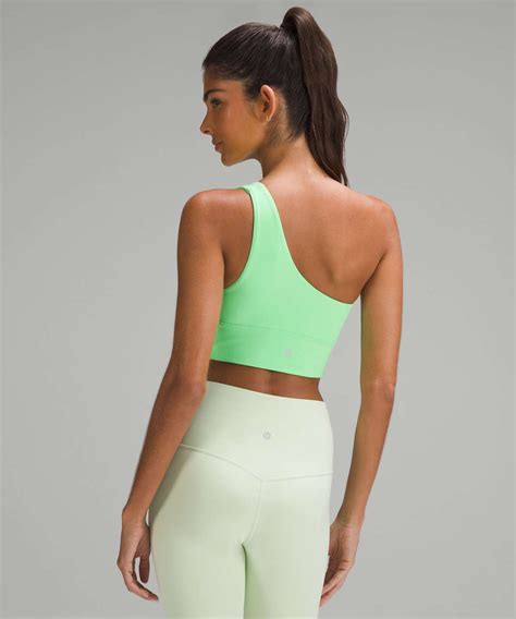 Lululemon Align Asymmetrical Bra Light Support Ab Cup Pistachio