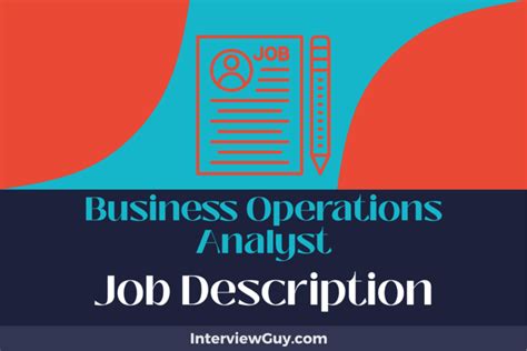 Business Operations Analyst Job Description [updated For 2025]