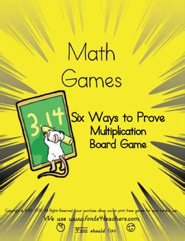 Six Ways To Prove Multiplication Intro To Multiplication By Teachwithgames
