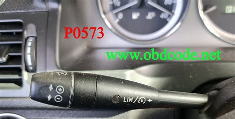 P Fault Error Code SPEED STABILIZER BRAKE SWITCH A CIRCUIT HIGH