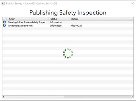My Survey Is Stuck On Creating Feature Service Esri Community