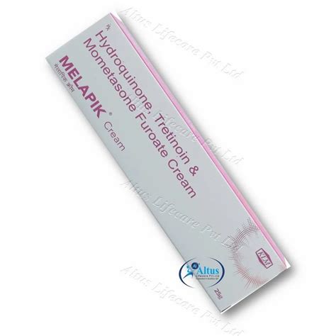 Melapik Cream Hydroquinone 2 Mometasone 01 Tretinoin 0025