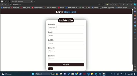 Launching The Leave Requester Web App Ankeet Kumar Sah Posted On The