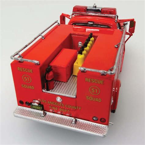 Squad 51 Rescue Truck 1 50 Die Cast Model Emergency Historic