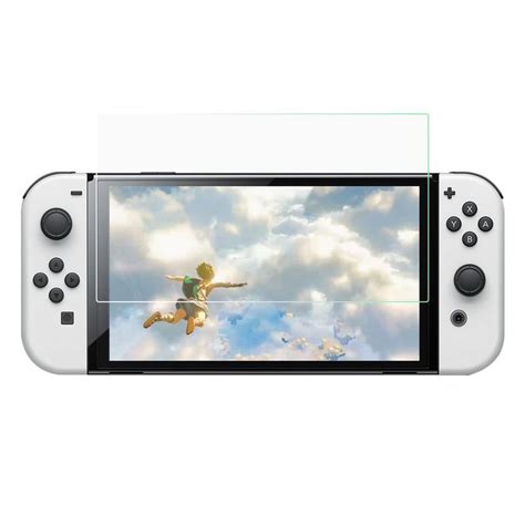 Nintendo Switch Oled Tempered Glass Screen Protector 9h Case