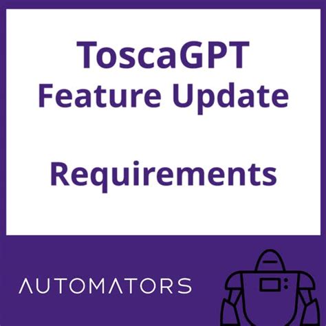 Boost Your Tosca Requirements With Toscagpt Automators Posted On The Topic Linkedin