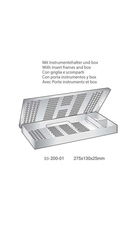 Sterilization Container With Insert Frames And Box Sidmaan Medical