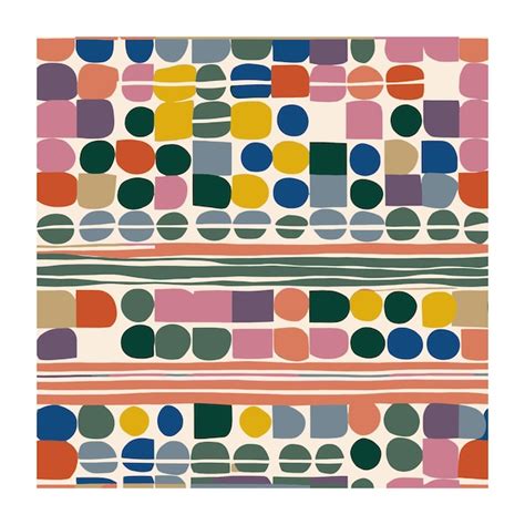 Premium Vector Vintage Abstract Composition Unique Colorful Design