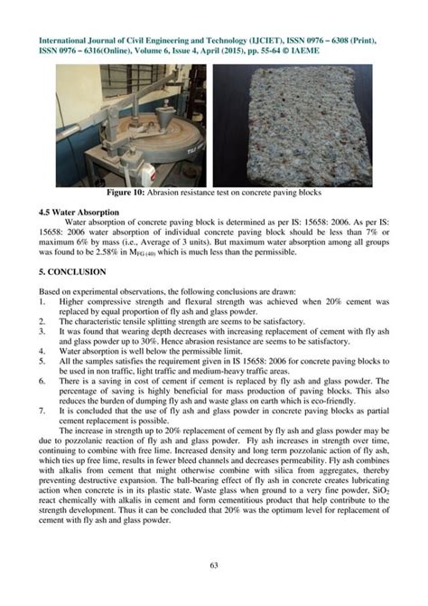 Manufacture Of Interlocking Concrete Paving Blocks With Fly Ash And