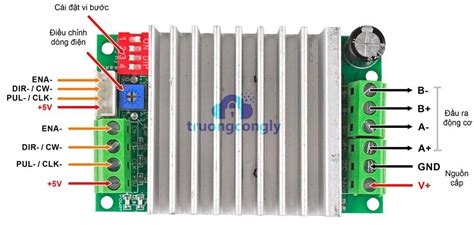 Mạch điều Khiển động Cơ Bước Tb6600 4 5a Với Arduino Công Lý Trương