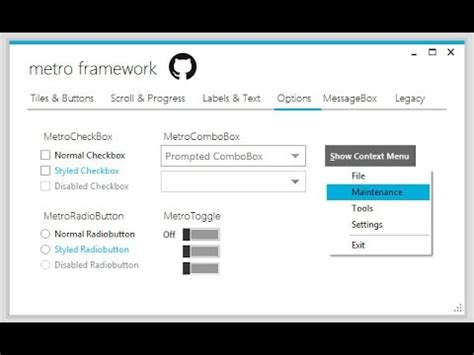 MetroUI In C Windows Forms Application Using Metro Framework YouTube
