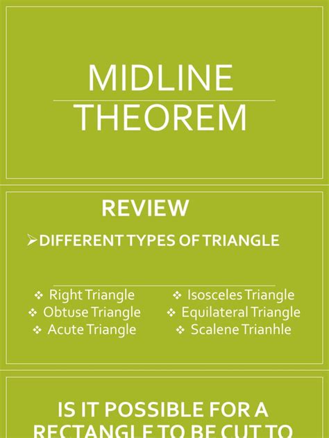 Midline Theorem Pdf Triangle Geometry
