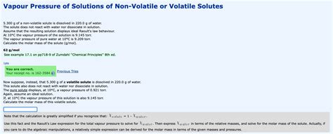 Solved 5 300 Mathrm{~g} Of A Non Volatile Solute