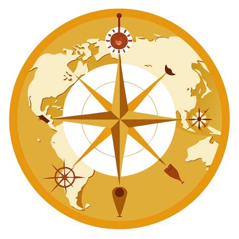 Antique Map Background Compass Designs And Navigation Tools Premium Ai Generated Vector