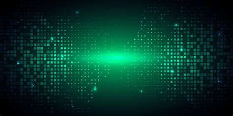 Abstract Technology Futuristic Digital Concept Square Pattern With
