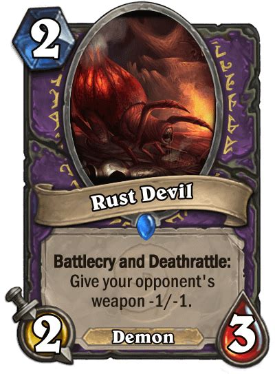 Rust Devil Anti Weapon Demon Customhearthstone