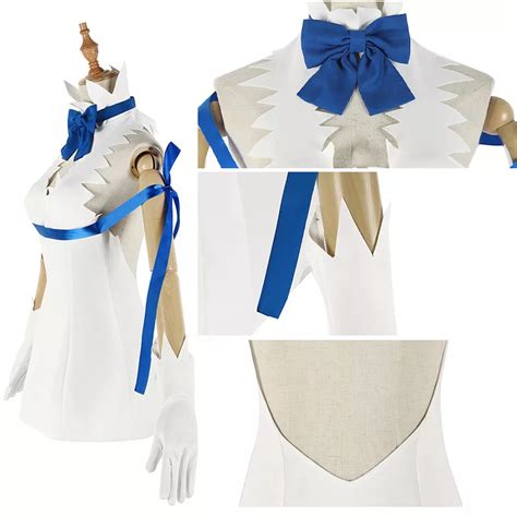 Hestia Cosplay Costumes White Mini Dress Outfits For Men S And Women S