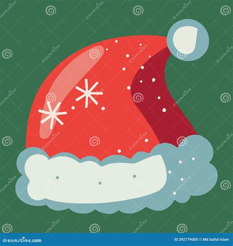 Cute Christmas Hat Vector Art Design Stock Vector Illustration Of