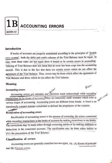 accounting errors notes by university by colleges 1b accounting