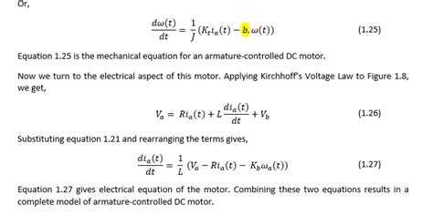B In Mechanical Equation Of Dc Motor Electrical Engineering Stack Exchange