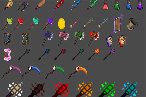 2d High Quality Animated Weapons And Rpg Items 2d Unity Asset Store