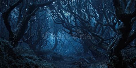 Scary Tree Forest Creepy Stock Illustrations 12 059 Scary Tree Forest