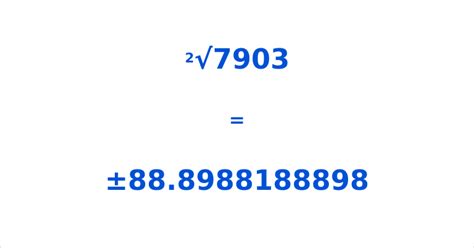What Is The Square Root Of 7903 Information And Calculator