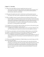CS360 Chapter 13 And 14 Assignment Pdf Chapter 13 Protection 13 1