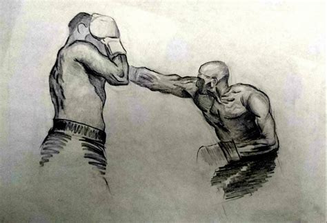 Fighters Sketch Art Drawings Sketches Boxing Tattoos Drawings