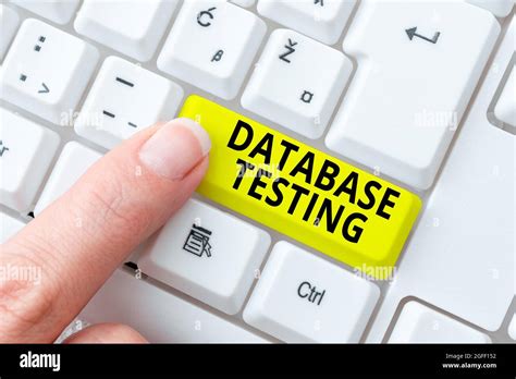 Hand Writing Sign Database Testing Business Showcase Involves The