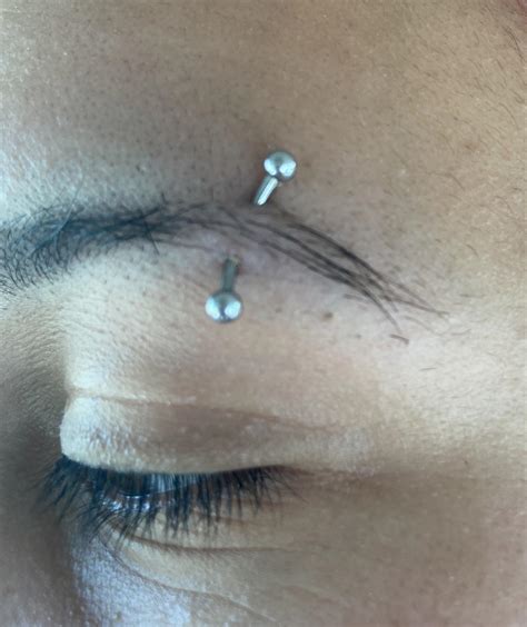 Is My Eyebrow Piercing Infected Irritated Or Healing Normally R