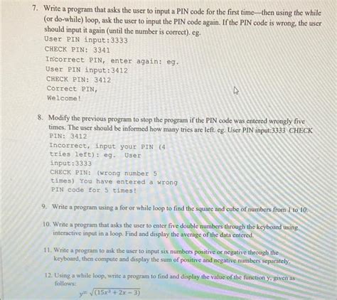 Solved 3 Write A Program That Asks The User To Input An