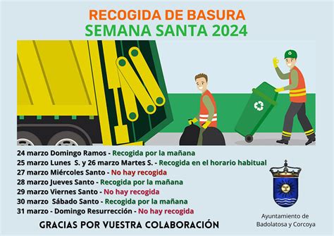 InformaciÓn Sobre El Servicio De Recogida De Basura Durante La Semana