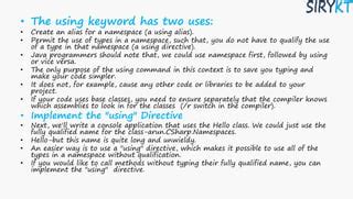 Using In C Ppt