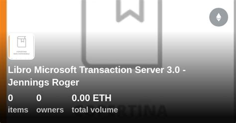 Libro Microsoft Transaction Server 3 0 Jennings Roger Collection Opensea