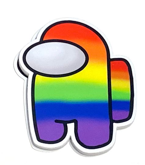 Among Us Character Lgbtq Pride Flag Colored Durable Weather Etsy