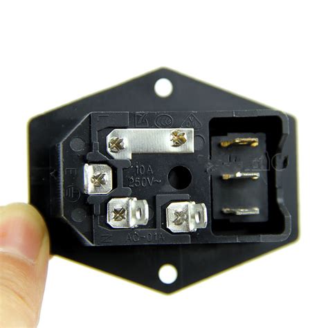 3d Printer Accessory 3 In 1 Fuse Power Supply Socket Holder 250v 10a 3