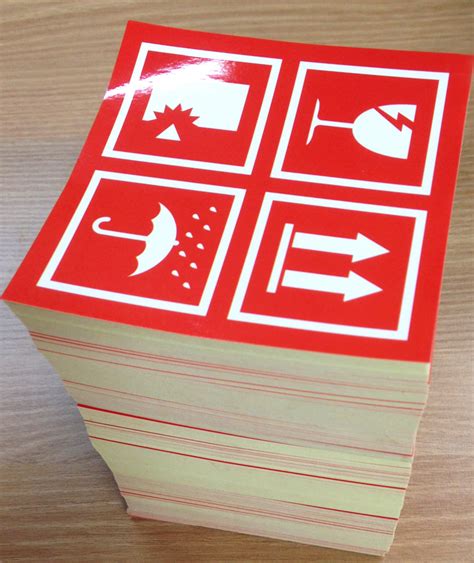 스티커제작 취급주의 코팅스티커인쇄제작 아트지 90g 네이버 블로그