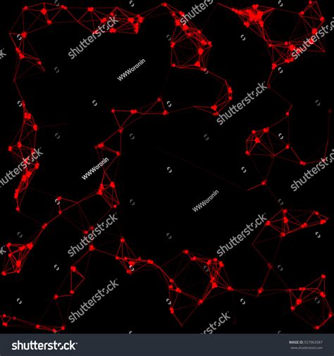 Vector Illustration Abstract Plexus Structure Forming Stock Vector