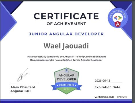 Angular Angulardeveloper Wael Jaouadi