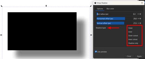 how to add a drop shadow in inkscape imagy