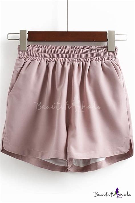 Womens Fashionable Elastic Waist Dolphin Shorts