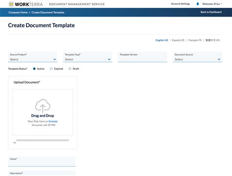 Dms 550 Language Implementation For Document Template Workterra Jira