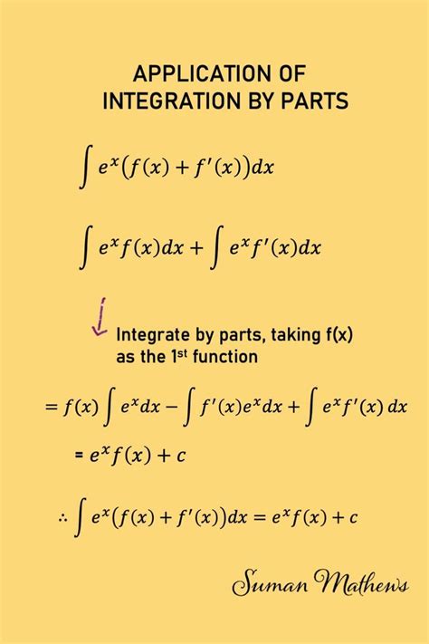 Incredible Application Of Integration By Parts Artofit