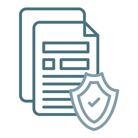 Premium Vector Secure Document Flat Illustration