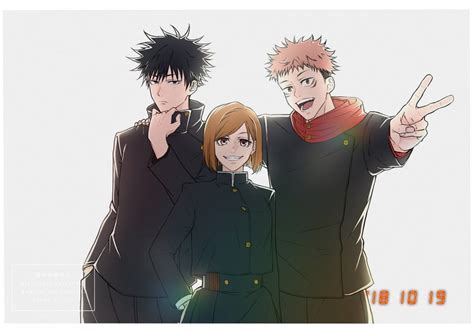 Fushiguro Megumi Itadori Yuuji And Kugisaki Nobara Jujutsu Kaisen