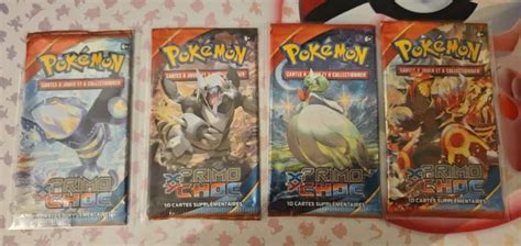 Artset Pokemon Lot De 4 Booster Xy Primo Choc Vide Bien Ouvert Non