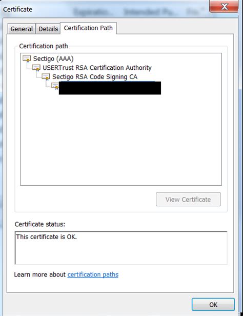 Visual Studio ClickOnce Application Signed With Purchased CA Shows
