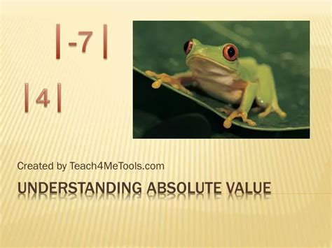 Ppt Understanding Absolute Value Powerpoint Presentation Free